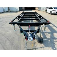 China Black Tiny House Trailer 24x8FT Frame Type with 6000kg ATM Capacity and 1000kg Tare Weight for sale