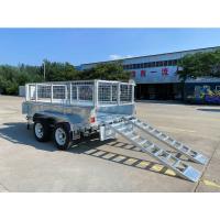 China 10x6 Hydraulic Tipper Trailer 4000kg ATM with Hot-Dip Galvanized Construction and Electric Brakes for sale
