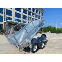 China 10x6 Hydraulic Tipper Trailer 4000kg ATM with Hot-Dip Galvanized Construction and Electric Brakes for sale