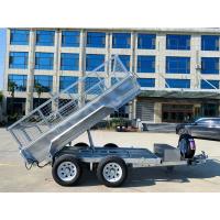 China 10x6 Hydraulic Tipper Trailer 4000kg ATM with Hot-Dip Galvanized Construction and Electric Brakes for sale