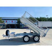 China 10x6 Hydraulic Tipper Trailer 4000kg ATM with Hot-Dip Galvanized Construction and Electric Brakes for sale