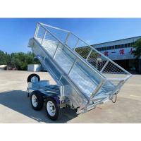 China 10x6 Hydraulic Tipper Trailer 4000kg ATM with Hot-Dip Galvanized Construction and Electric Brakes for sale