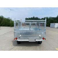 China 10x6 Double Axle Dump Trailer 4000kg ATM Galvanized Construction with Hydraulic Tipping System for sale