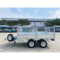China 10x6 Double Axle Dump Trailer 4000kg ATM Galvanized Construction with Hydraulic Tipping System for sale