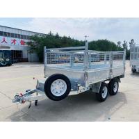 China 10x6 Double Axle Dump Trailer 4000kg ATM Galvanized Construction with Hydraulic Tipping System for sale