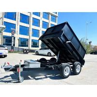 China Two Axle Hydraulic Tipper Trailers 9x6 Hot Dip Galvanised 3000kg ATM with Electric Brake for sale