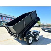 China Two Axle Hydraulic Tipper Trailers 9x6 Hot Dip Galvanised 3000kg ATM with Electric Brake for sale