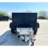 China Two Axle Hydraulic Tipper Trailers 9x6 Hot Dip Galvanised 3000kg ATM with Electric Brake for sale