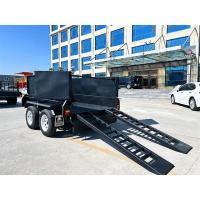 China Two Axle Hydraulic Tipper Trailers 9x6 Hot Dip Galvanised 3000kg ATM with Electric Brake for sale