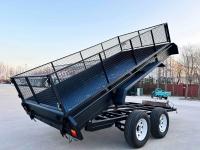 China 13x6 Hydraulic Tipper Galvanised Box Trailer 4500kg ATM with Electric Brakes and Dual Axles for sale