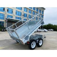 China 8x5 Hydraulic Tipper Trailer 2000kg ATM with Hot-Dip Galvanized Construction and 1250kg Load Capacity for sale