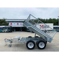China 8x5 Hydraulic Tipper Trailer 2000kg ATM with Hot-Dip Galvanized Construction and 1250kg Load Capacity for sale