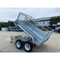 China 8x5 Hydraulic Tipper Trailer 2000kg ATM with Hot-Dip Galvanized Construction and 1250kg Load Capacity for sale