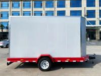 China Steel Box Trailer 4980x2520mm with Electronic Brakes - 215 Tire Size, 50mm Ball Head Connector for sale
