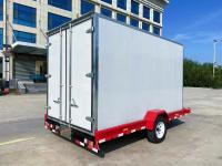 China Steel Box Trailer 4980x2520mm with Electronic Brakes - 215 Tire Size, 50mm Ball Head Connector for sale