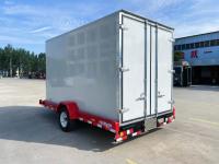 China Steel Box Trailer 4980x2520mm with Electronic Brakes - 215 Tire Size, 50mm Ball Head Connector for sale