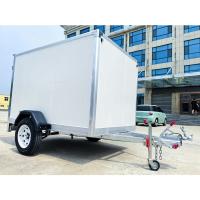China 750kg Single Axle Covered Cargo Trailer 3800x2100mm Enclosed Box Trailer with Impact Brakes for sale