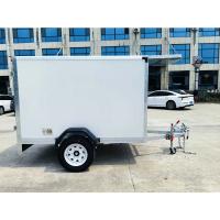 China 750kg Single Axle Covered Cargo Trailer 3800x2100mm Enclosed Box Trailer with Impact Brakes for sale
