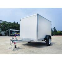 China 750kg Single Axle Covered Cargo Trailer 3800x2100mm Enclosed Box Trailer with Impact Brakes for sale