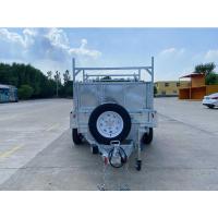 China Silver Hydraulic Tipper Trailer 8x5 Double Axis Dump Box with 3000kg ATM and 2000kg Load Capacity for sale