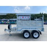 China Silver Hydraulic Tipper Trailer 8x5 Double Axis Dump Box with 3000kg ATM and 2000kg Load Capacity for sale
