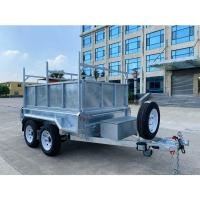 China Silver Hydraulic Tipper Trailer 8x5 Double Axis Dump Box with 3000kg ATM and 2000kg Load Capacity for sale