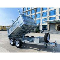 China Silver Hydraulic Tipper Trailer 8x5 Double Axis Dump Box with 3000kg ATM and 2000kg Load Capacity for sale