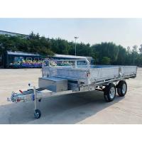 China Series Connected Hydraulic Tipper Trailer 4000kg ATM with 60mm 6-Leaf Springs and 1800mm Drawbar for sale