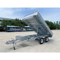 China Series Connected Hydraulic Tipper Trailer 4000kg ATM with 60mm 6-Leaf Springs and 1800mm Drawbar for sale