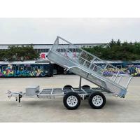 China 12x5 Hydraulic Tipper Galvanised Box Trailer 4000kg ATM with 60mm Solid Axles and 12-inch Electric Brakes for sale