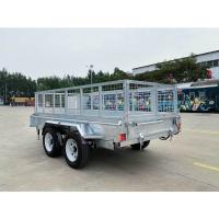 China 12x5 Hydraulic Tipper Galvanised Box Trailer 4000kg ATM with 60mm Solid Axles and 12-inch Electric Brakes for sale