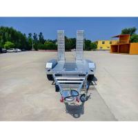 China Fully Welded Mini Excavator Trailer 3000KG ATM Heavy Duty Plant Trailer with Electric Brakes 8x5 Feet for sale