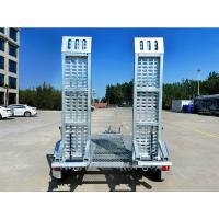 China Fully Welded Mini Excavator Trailer 3000KG ATM Heavy Duty Plant Trailer with Electric Brakes 8x5 Feet for sale