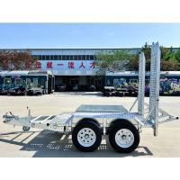 China Fully Welded Mini Excavator Trailer 3000KG ATM Heavy Duty Plant Trailer with Electric Brakes 8x5 Feet for sale