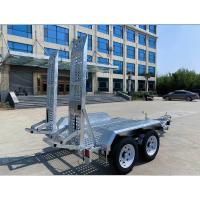 China Fully Welded Mini Excavator Trailer 3000KG ATM Heavy Duty Plant Trailer with Electric Brakes 8x5 Feet for sale
