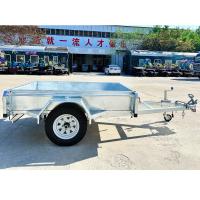 China 6x4 Single Axle Box Tilt Trailer 750kg ATM with Hot-Dip Galvanized Construction and 1830x1220mm Cargo Area for sale