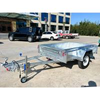 China 6x4 Single Axle Box Tilt Trailer 750kg ATM with Hot-Dip Galvanized Construction and 1830x1220mm Cargo Area for sale