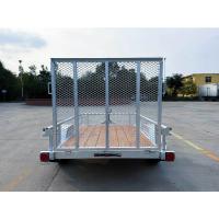 China Wooden Board Utility Cargo Trailer 1500KG ATM Hot-Dip Galvanized Steel Construction with Foldable Platform for sale