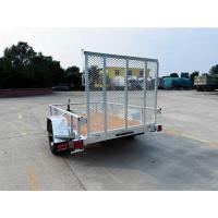 China Wooden Board Utility Cargo Trailer 1500KG ATM Hot-Dip Galvanized Steel Construction with Foldable Platform for sale