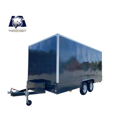 China Steel Structure Box Trailer 6200x2550x800mm with 4 Tires and 2 Axles - Customizable Enclosed Cargo Transport for sale