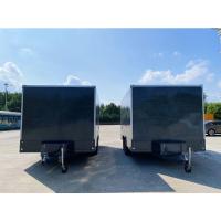 China Steel Structure Box Trailer 6200x2550x800mm with 4 Tires and 2 Axles - Customizable Enclosed Cargo Transport for sale
