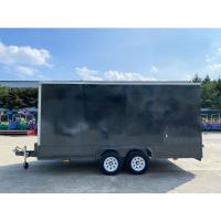 China Steel Structure Box Trailer 6200x2550x800mm with 4 Tires and 2 Axles - Customizable Enclosed Cargo Transport for sale