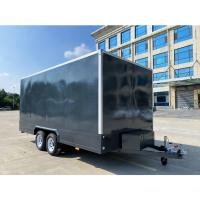 China Steel Structure Box Trailer 6200x2550x800mm with 4 Tires and 2 Axles - Customizable Enclosed Cargo Transport for sale