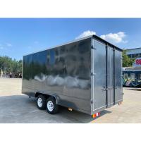 China Steel Structure Box Trailer 6200x2550x800mm with 4 Tires and 2 Axles - Customizable Enclosed Cargo Transport for sale