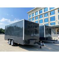 China Steel Structure Box Trailer 6200x2550x800mm with 4 Tires and 2 Axles - Customizable Enclosed Cargo Transport for sale