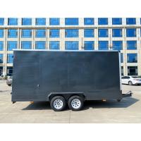 China Steel Structure Box Trailer 6200x2550x800mm with 4 Tires and 2 Axles - Customizable Enclosed Cargo Transport for sale