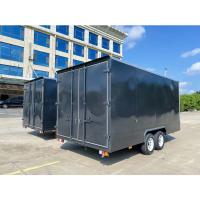 China Steel Structure Box Trailer 6200x2550x800mm with 4 Tires and 2 Axles - Customizable Enclosed Cargo Transport for sale