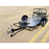 China Galvanized Single Motorcycle Trailer with [X] Ton Capacity - Hydraulic Lift & Corrosion Resistant Steel Frame for sale