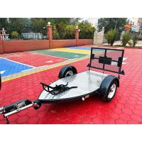 China Galvanized Single Motorcycle Trailer with [X] Ton Capacity - Hydraulic Lift & Corrosion Resistant Steel Frame for sale