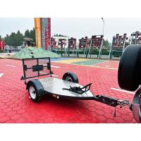 China Galvanized Single Motorcycle Trailer with [X] Ton Capacity - Hydraulic Lift & Corrosion Resistant Steel Frame for sale